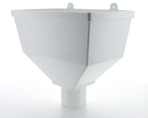 Hunter 68mm White Rainwater Hopper Head|Kellaway Building Supplies