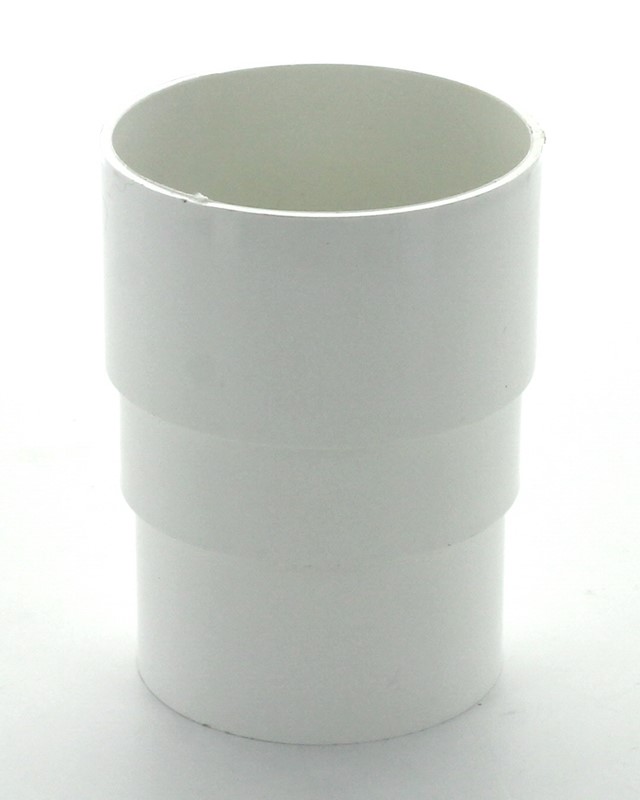 Hunter 68mm White Pipe Connector|Kellaway Building Supplies