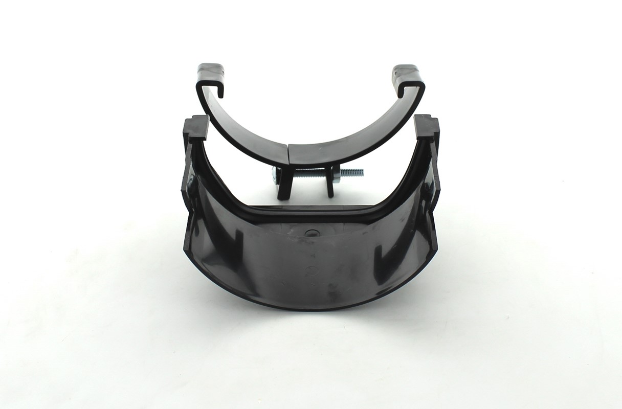 Hunter Black Squareflo Connector To Half Round|Kellaway Building Supplies