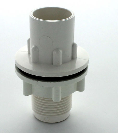 Hunter 22mm White Overflow Straight Tank Connector|Kellaway Building ...
