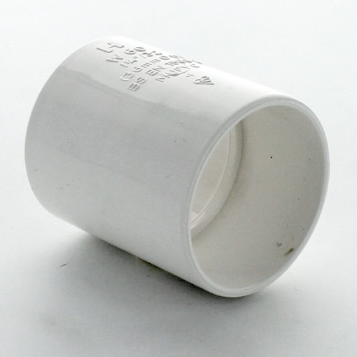 Hunter 50mm White Straight Coupling | Kellaway Building Supplies