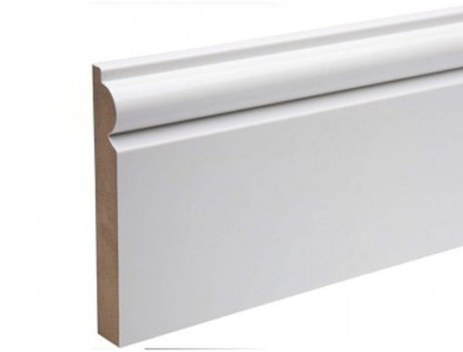 White Primed MDF Torus Skirting|Kellaway Building Supplies